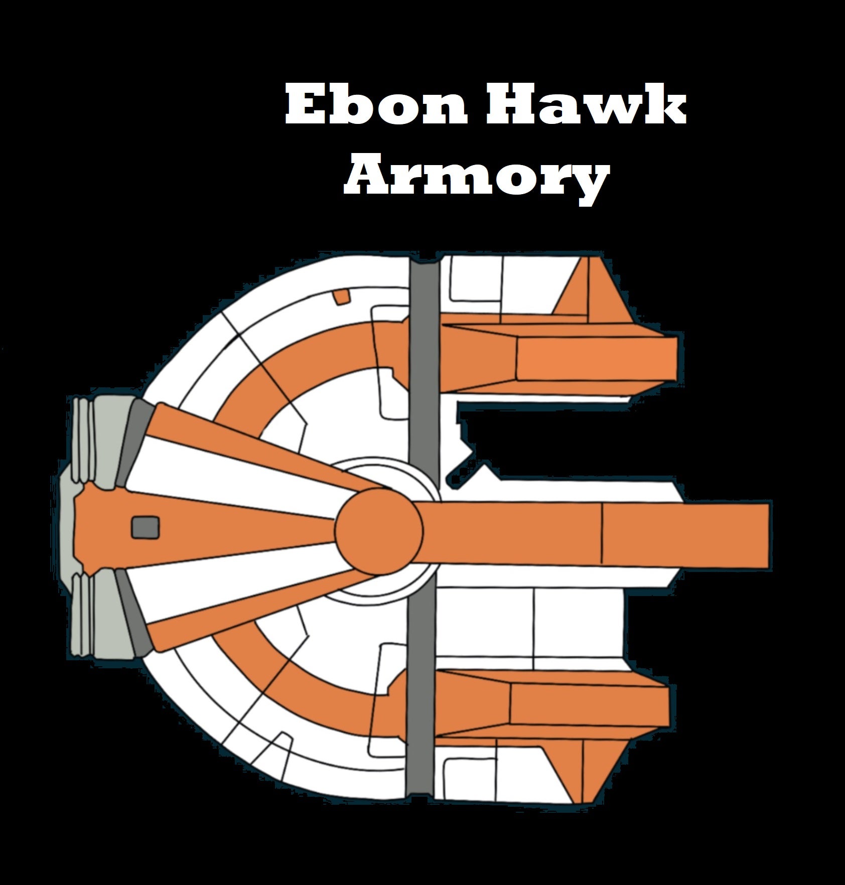 Ebon Hawk Armory logo